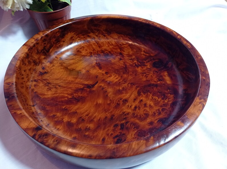 BOWL Wooden Thuya Bowl Home Decor Thuya Root Wood Bowl Knot - Etsy