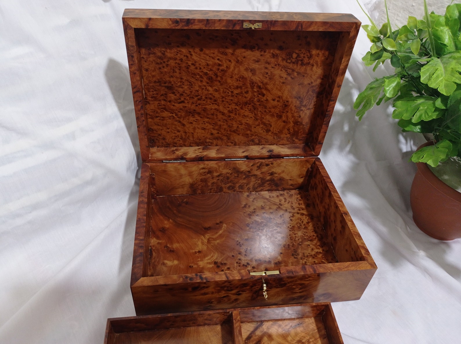 Wooden Thuya Box Jewellery Storage Box Box Made of Thuya - Etsy