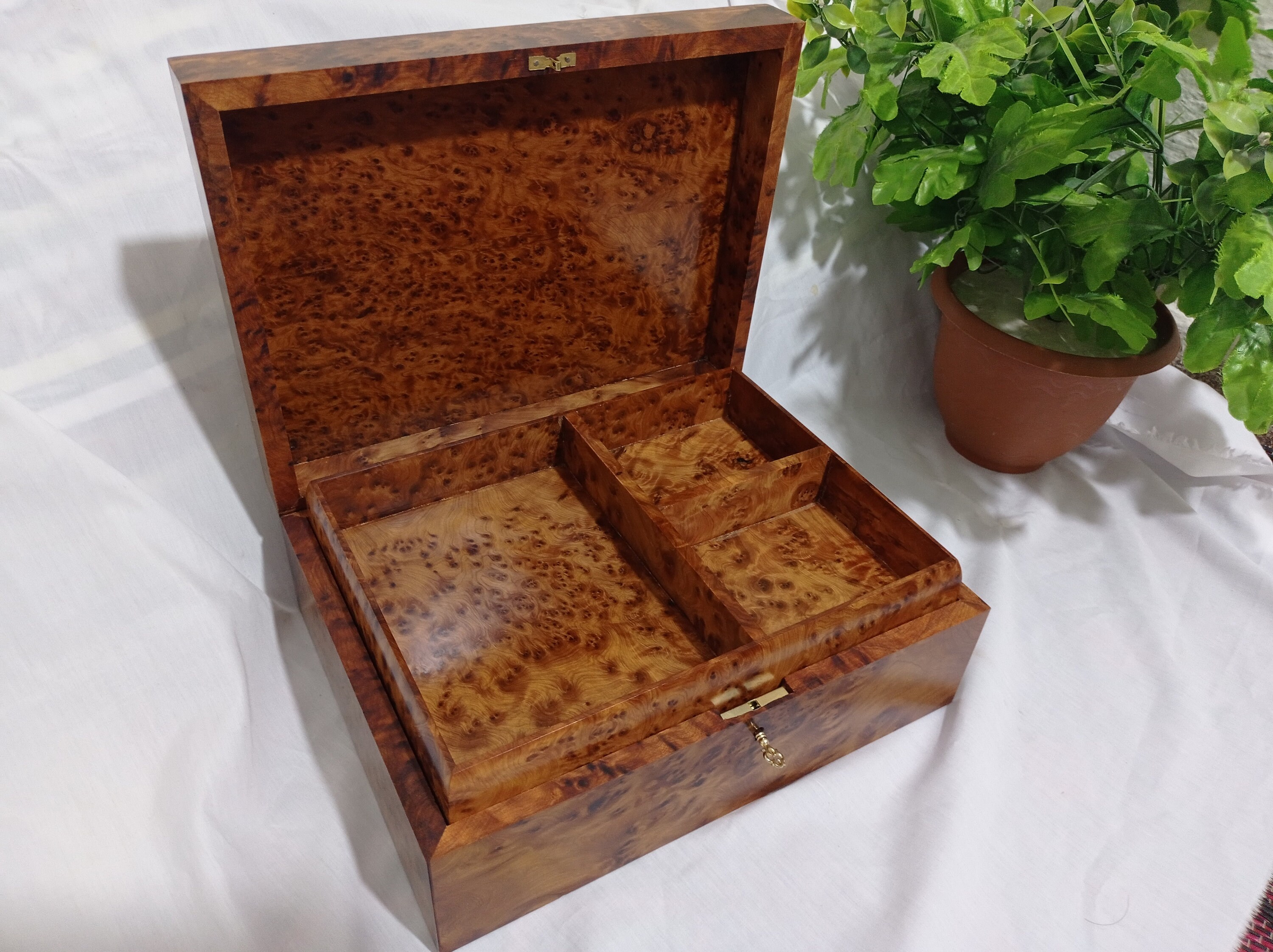 Wooden Thuya Box Jewellery Storage Box Box Made of Thuya - Etsy