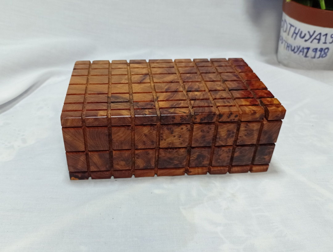 Set of 1 Wooden Puzzle Boxes -secret Jewelry Box Case - Wooden Magic ...