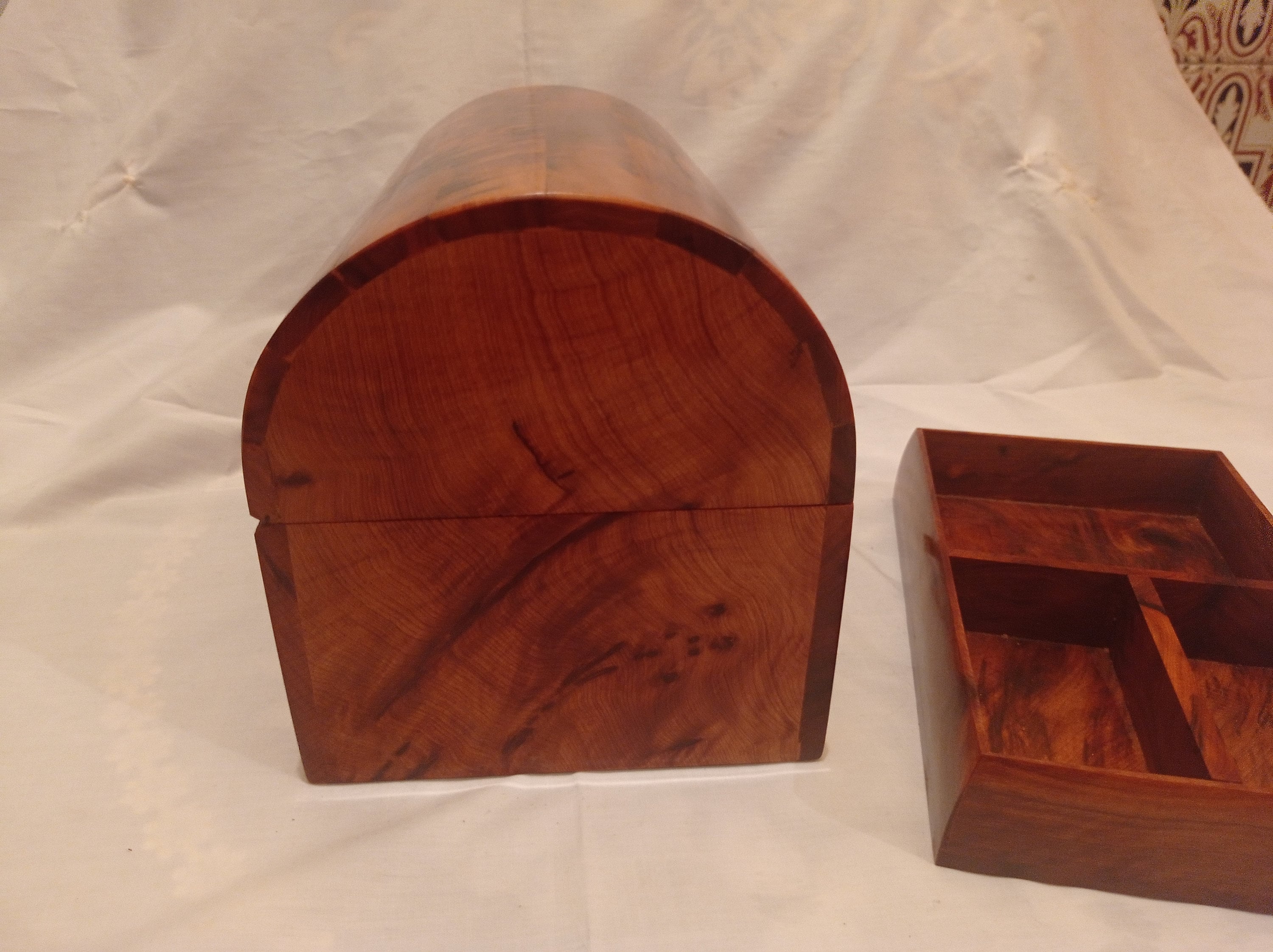 Arch Shaped Jewelry Box With Sized Lid Thuya Wood Box With. | Etsy
