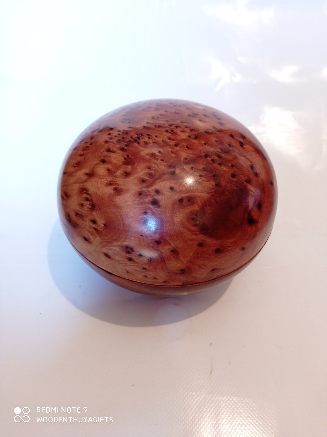 New Pebble Box Wooden Jewelry Box Pebble Box Thuya Wood Grain | Etsy