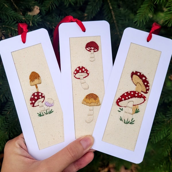 Embroidered Bookmark - Etsy