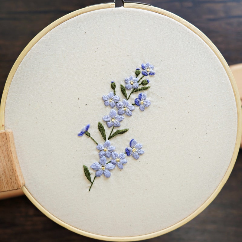 Forget Me Not Embroidery Design - Etsy