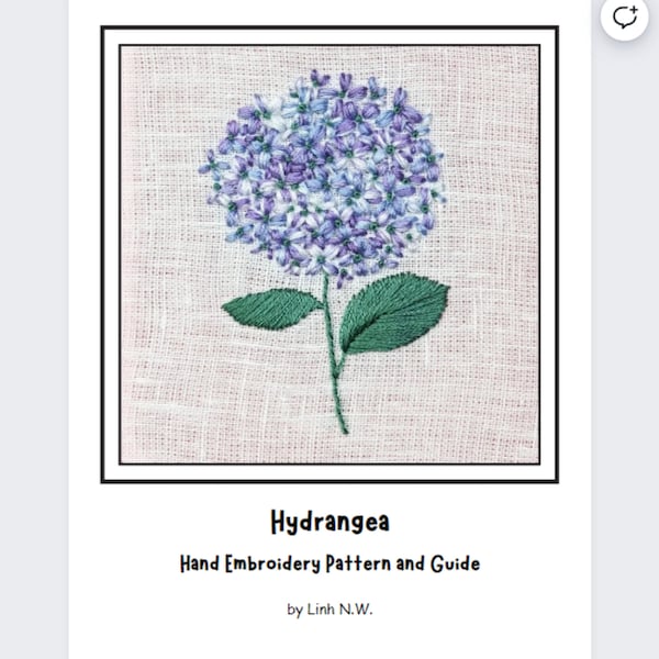 Hydrangea Embroidery - Etsy