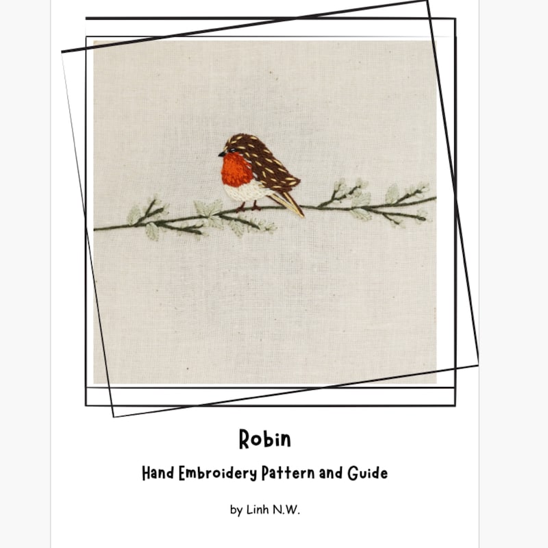 Robin Embroidery - Etsy