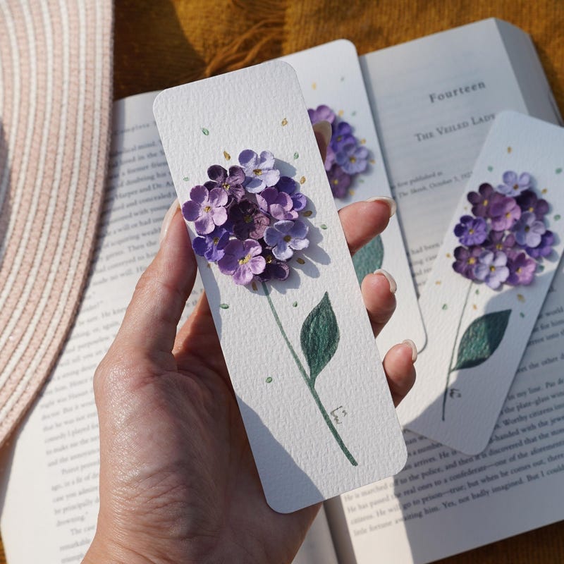Handpainted Bookmark - Etsy
