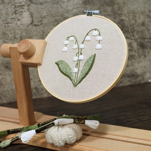 PDF Embroidery Pattern, Lily of the Valley Embroidery, Embroidery for Beginner, Embroidery ...