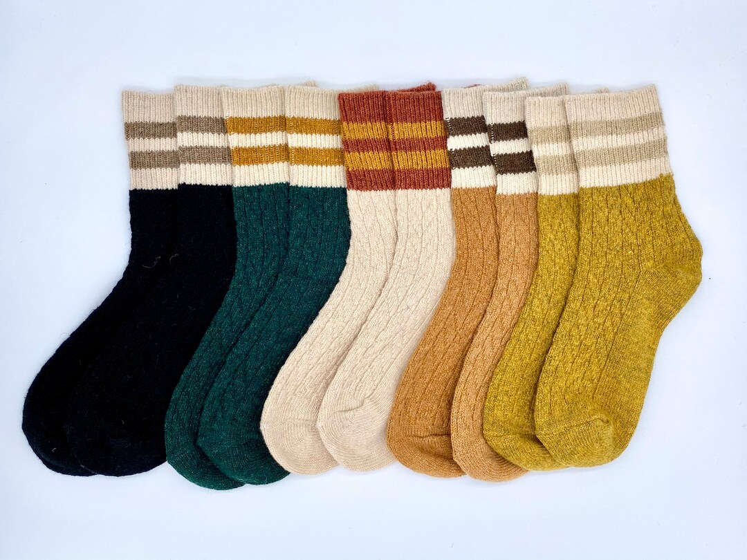 Best Seller 5 Pack Women Winter Warm Socks Real Wool Trendy Stylish ...