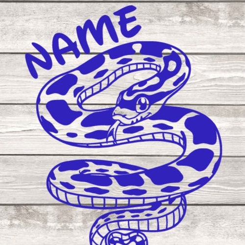 Ball Python Custom Name Decal | Etsy
