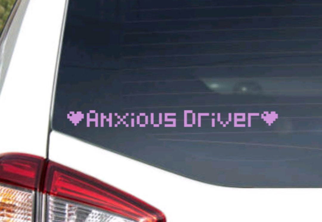 Anxious Driver Decal Car Decal Vinyl Decal Nerdy Decal Car Sticker - Etsy