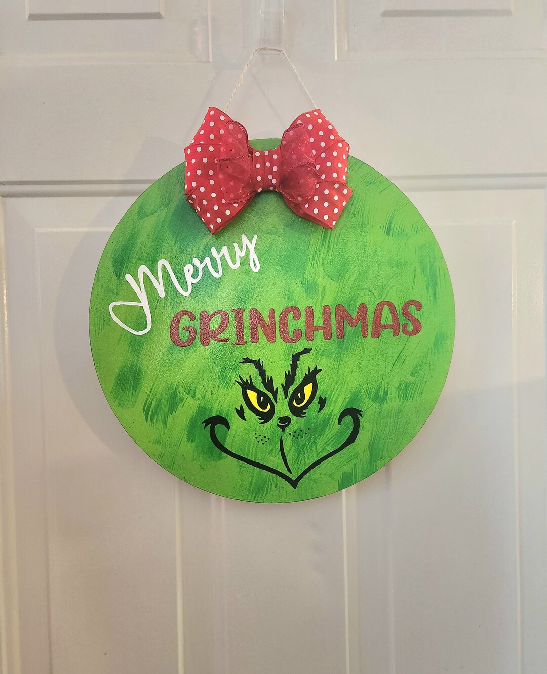 Merry Grinchmas Sign Custom Welcome Sign Door Sign Custom Door Sign ...
