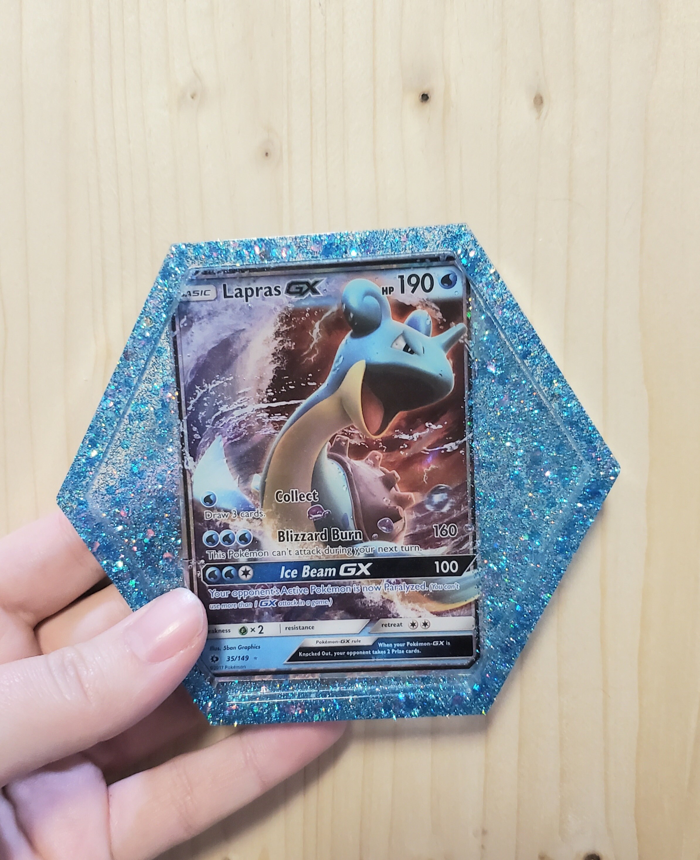 Home & Living Coasters Handmade Pokemon Card Resin Coaster EX, GX, V ...