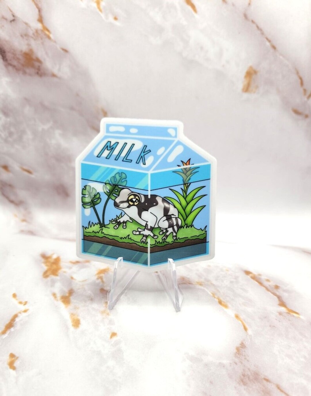 Amazon Milk Frog Milk Carton Vinyl Sticker - Etsy