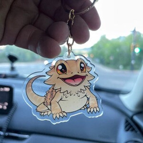 Bearded Dragon Keychain Stainless Steel Bearded Dragon - Etsy