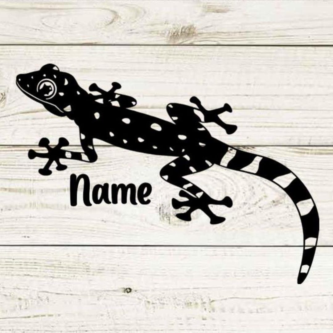 Fan Footed Gecko Decal | Reptile Tank Decal | Car Decal - Etsy