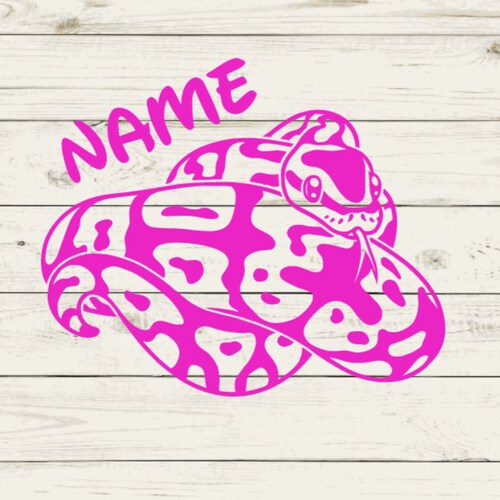 Ball Python Custom Name Decal | Etsy