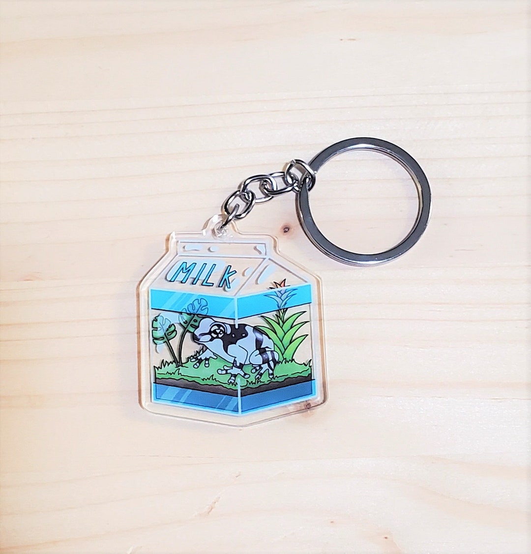 Amazon Milk Frog Milk Carton Keychain - Etsy