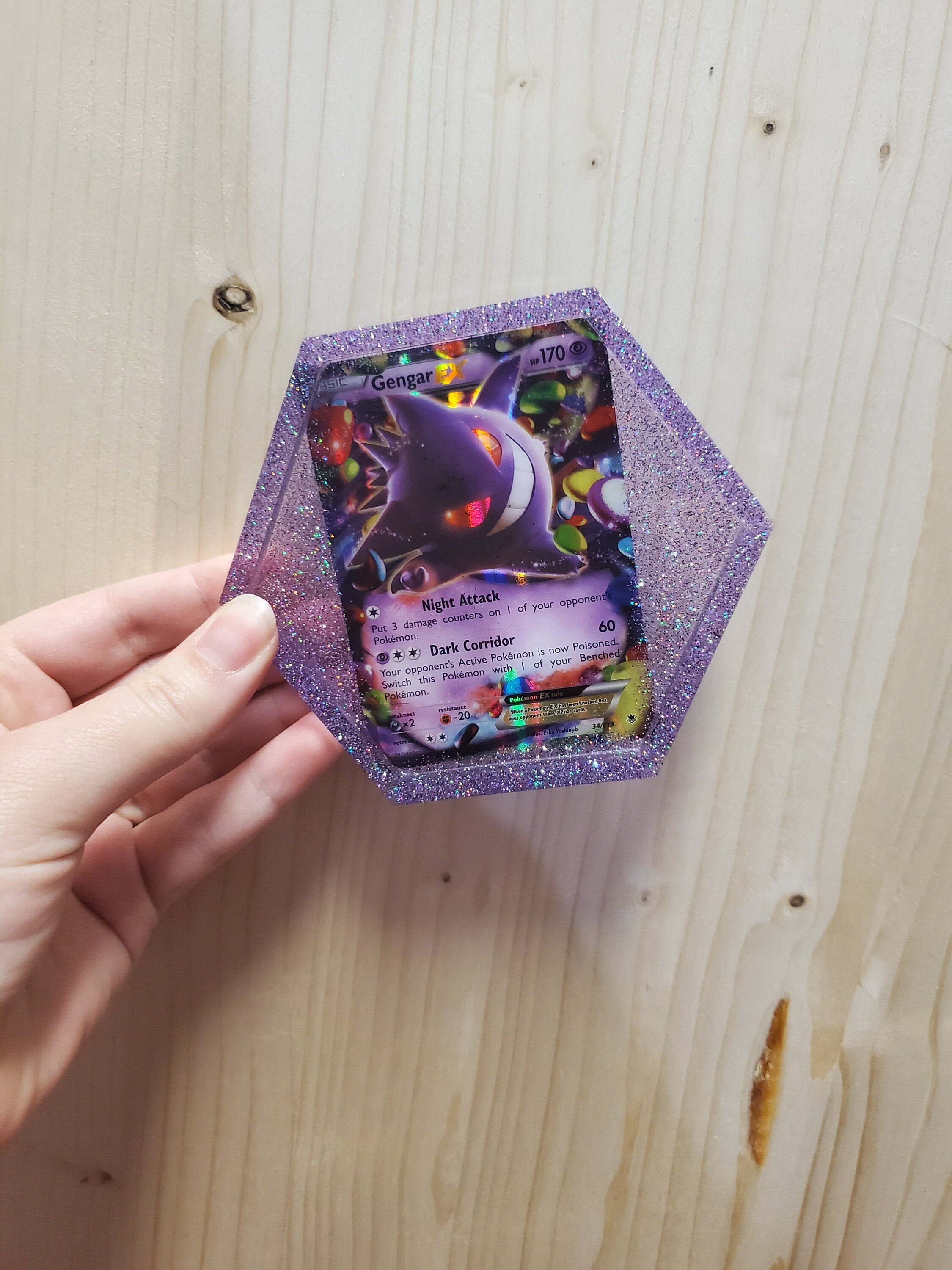 Home & Living Coasters Handmade Pokemon Card Resin Coaster EX, GX, V ...