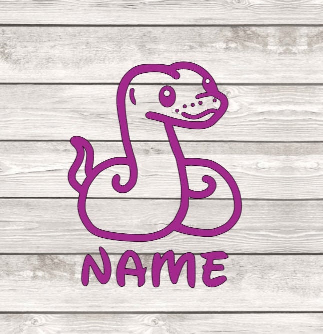 Ball Python Custom Name Decal - Etsy