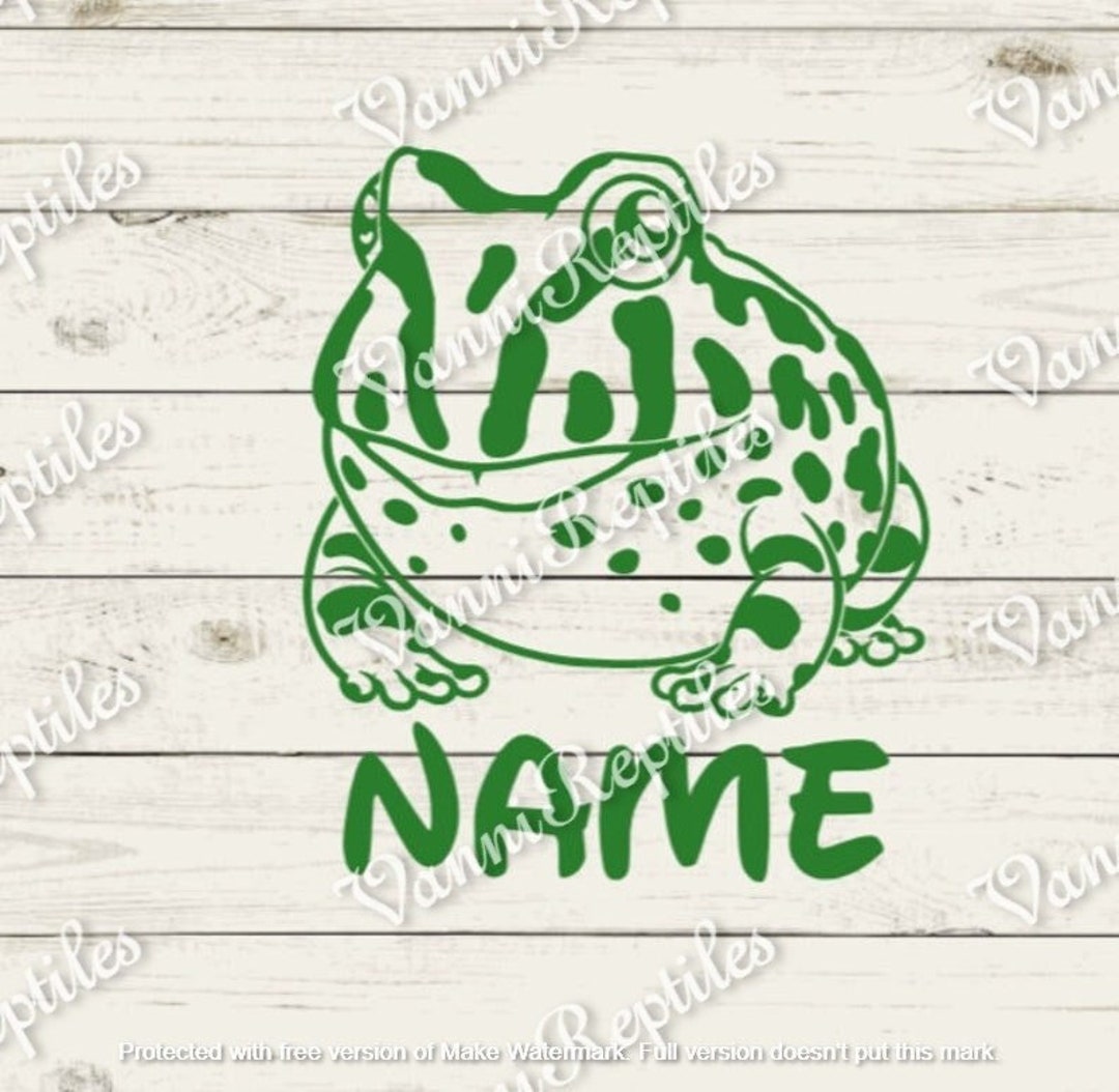 Horned Frog Custom Name Decal - Etsy