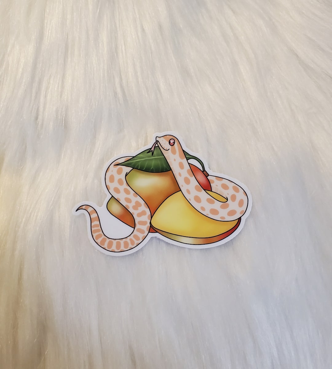 Hognose Snake Sticker | Reptile Sticker | Hognose With Mango Sticker ...