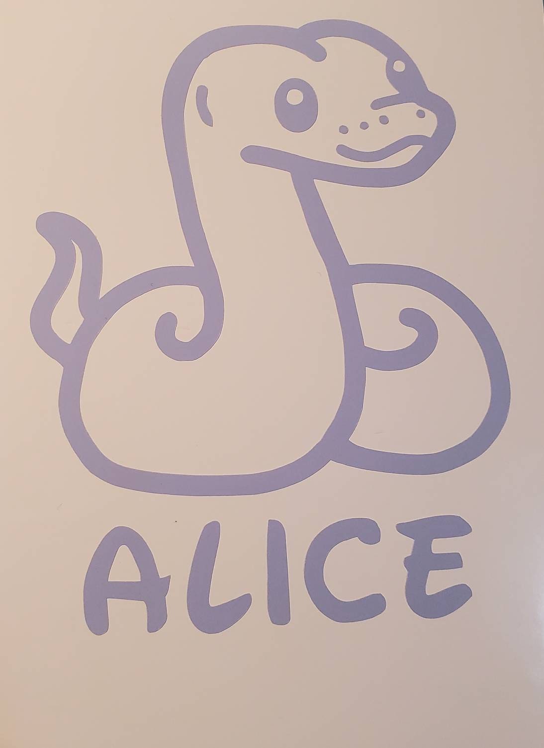 Ball Python Custom Name Decal | Etsy