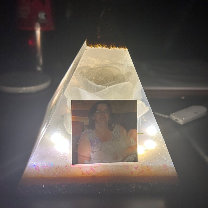 Resin Pyramid With Photo - Etsy