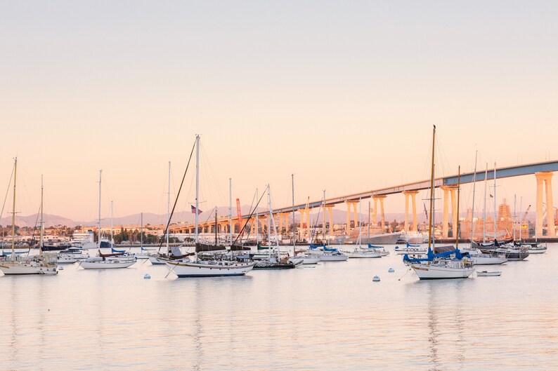 Coronado Bridge Sunset Photo, San Diego Beach Art (digital Download) - Etsy