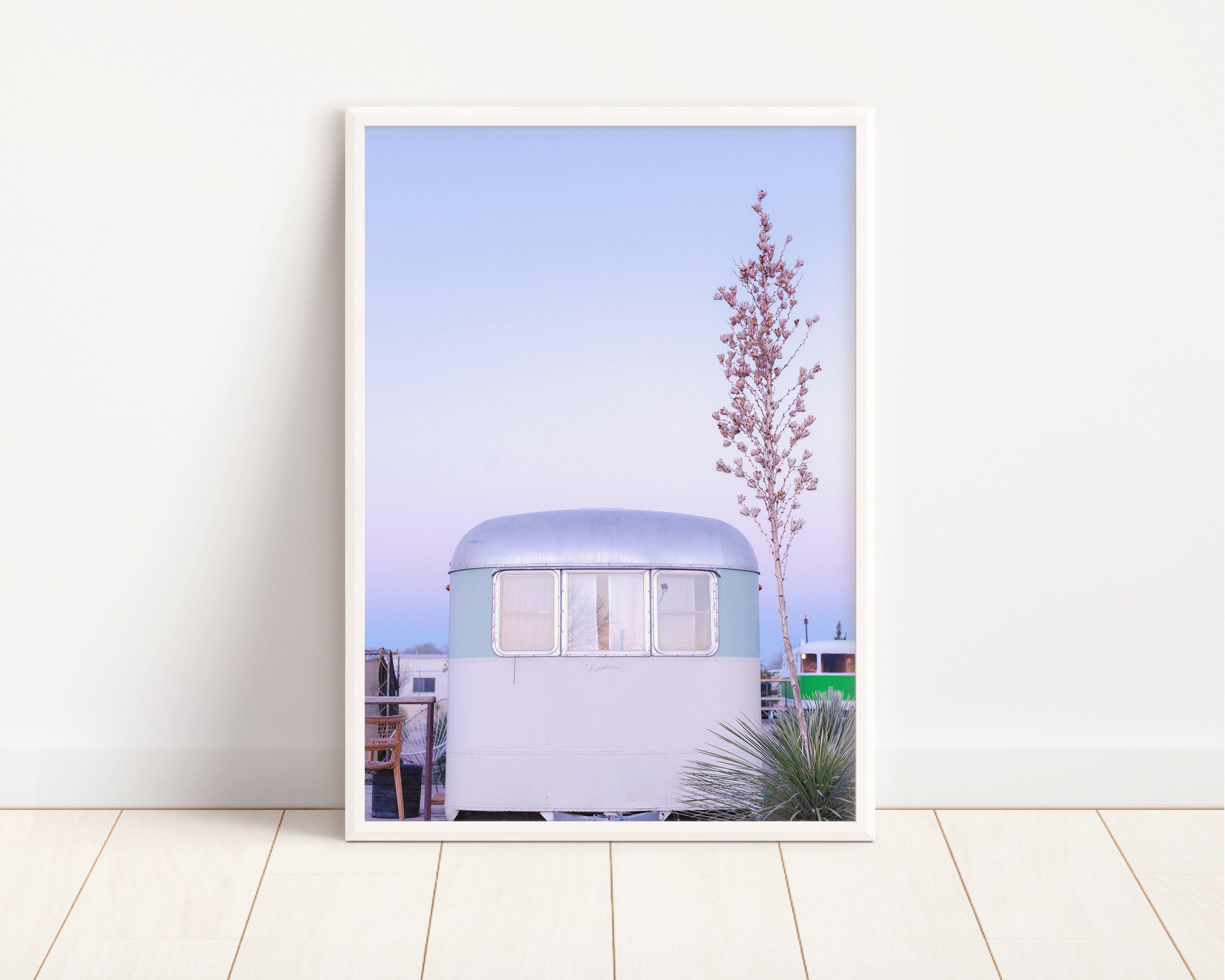 El Cosmico Marfa Texas Print, Airstream Art, Boho Southwest Decor - Etsy