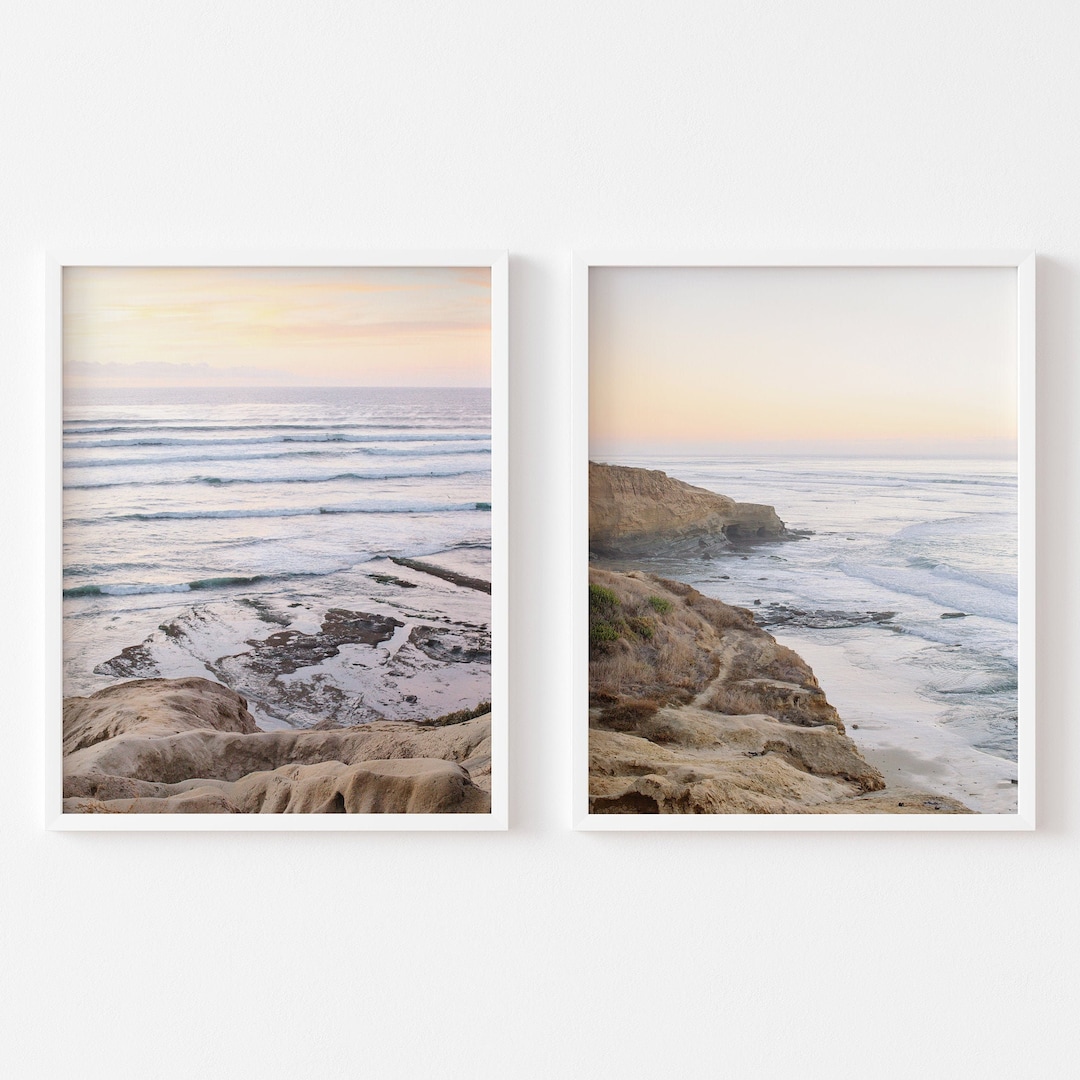 Sunset Cliffs San Diego Print Set, Coastal Wall Art (digital Download ...