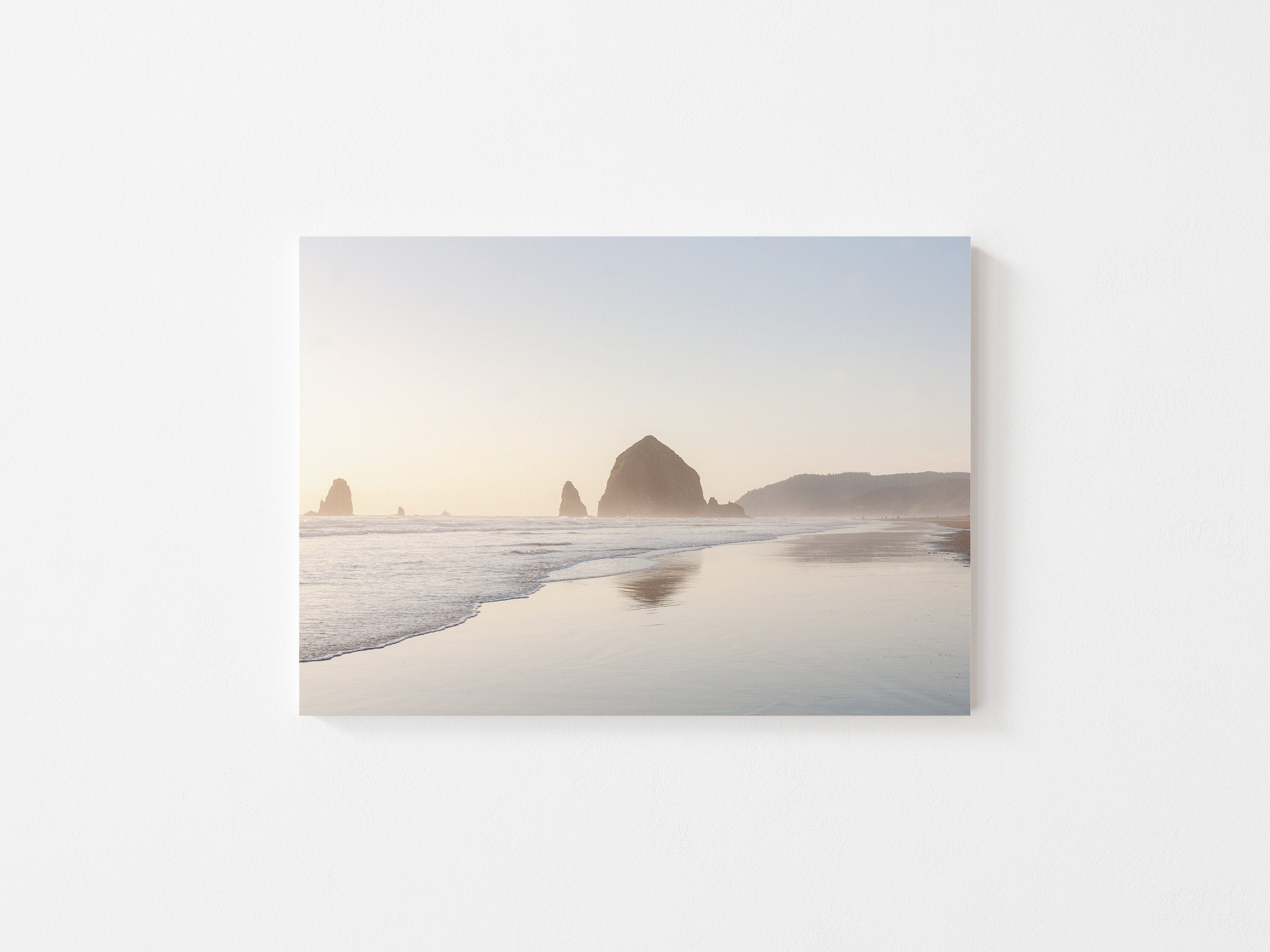Oregon Coast Haystack Rock Sunset Photo, Cannon Beach, Pacific ...