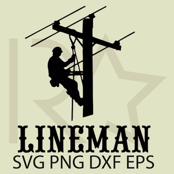 Lineman Silhouette - Etsy
