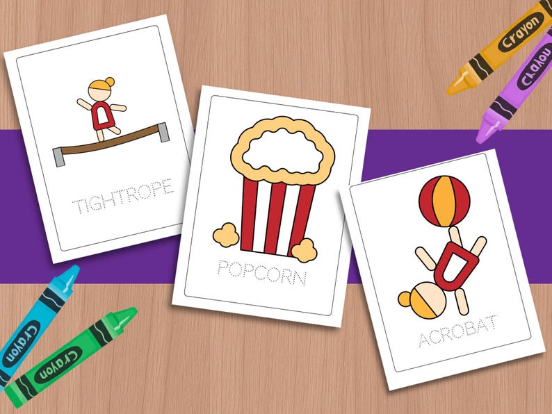 15 Printable Circus Playdough Mats for Kids | Fine Motor Activity ...
