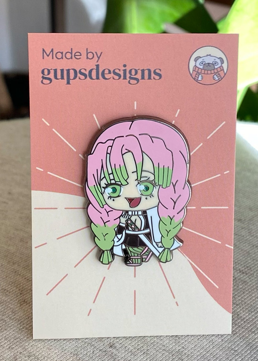 KNY Love Hashira Mitsuri Kanroji Hard Enamel Pin - Etsy