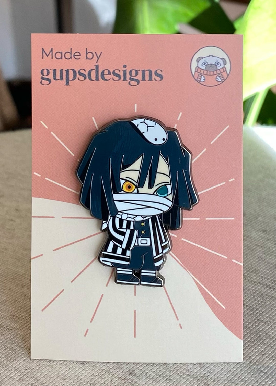 KNY Snake Hashira Obanai Iguro Hard Enamel Pin - Etsy