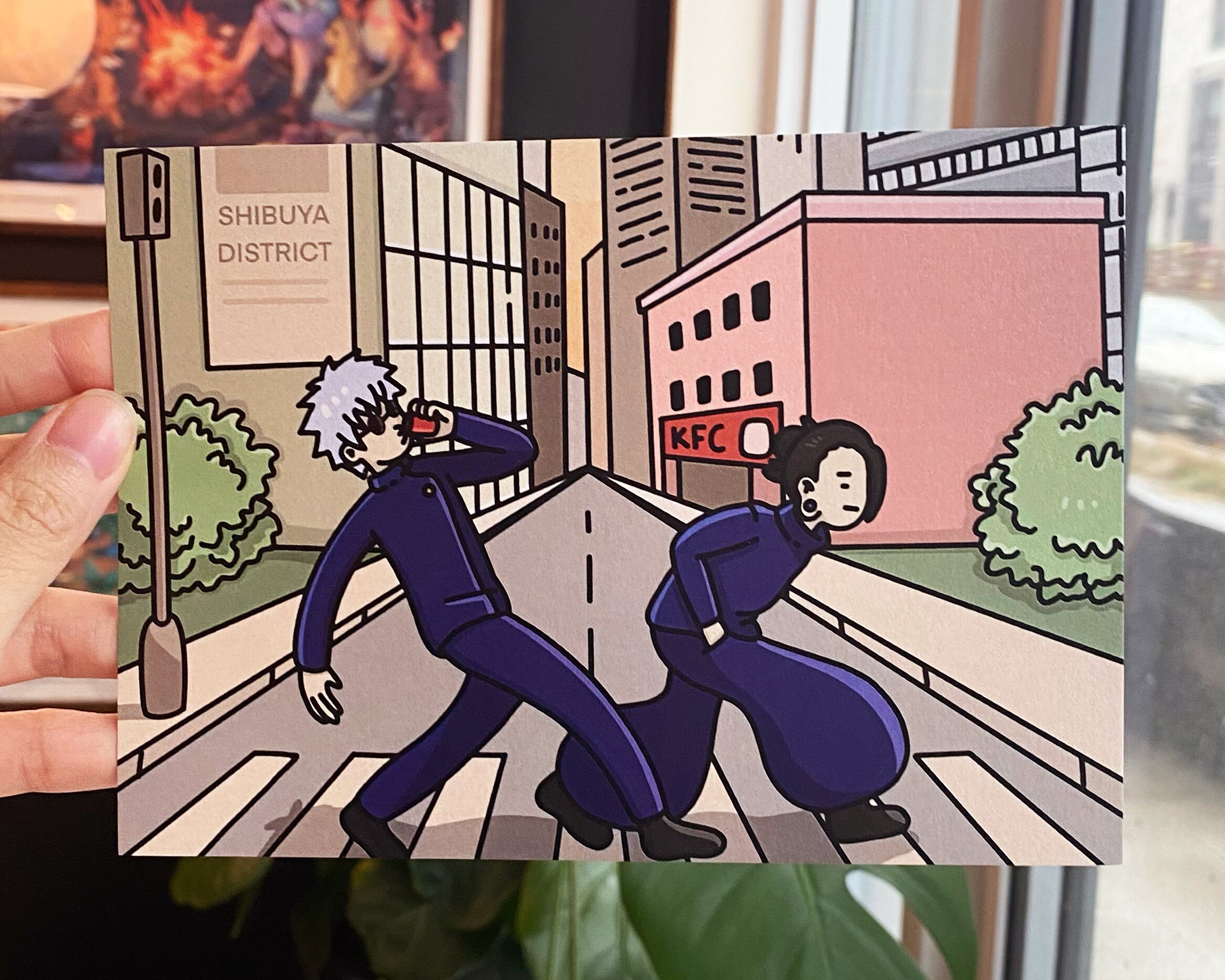 Iconic Geto and Gojo Walking Art Print 7 X 5 - Etsy