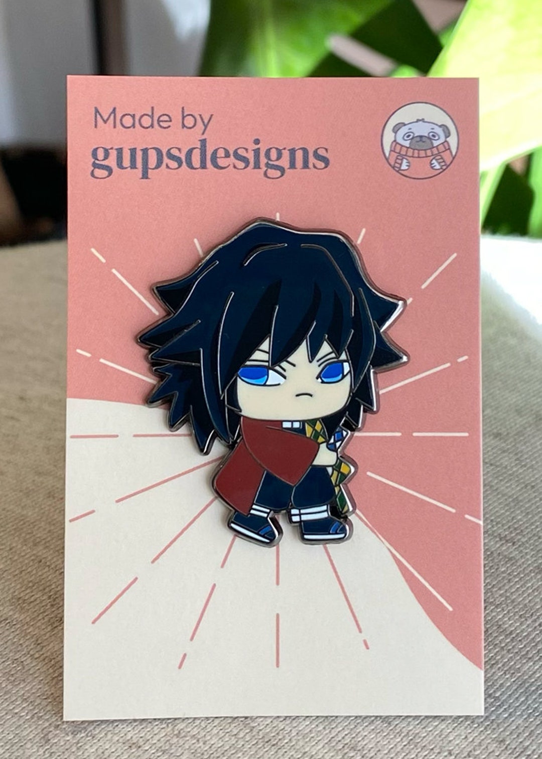 KNY Water Hashira Tomioka Giyu Hard Enamel Pin - Etsy