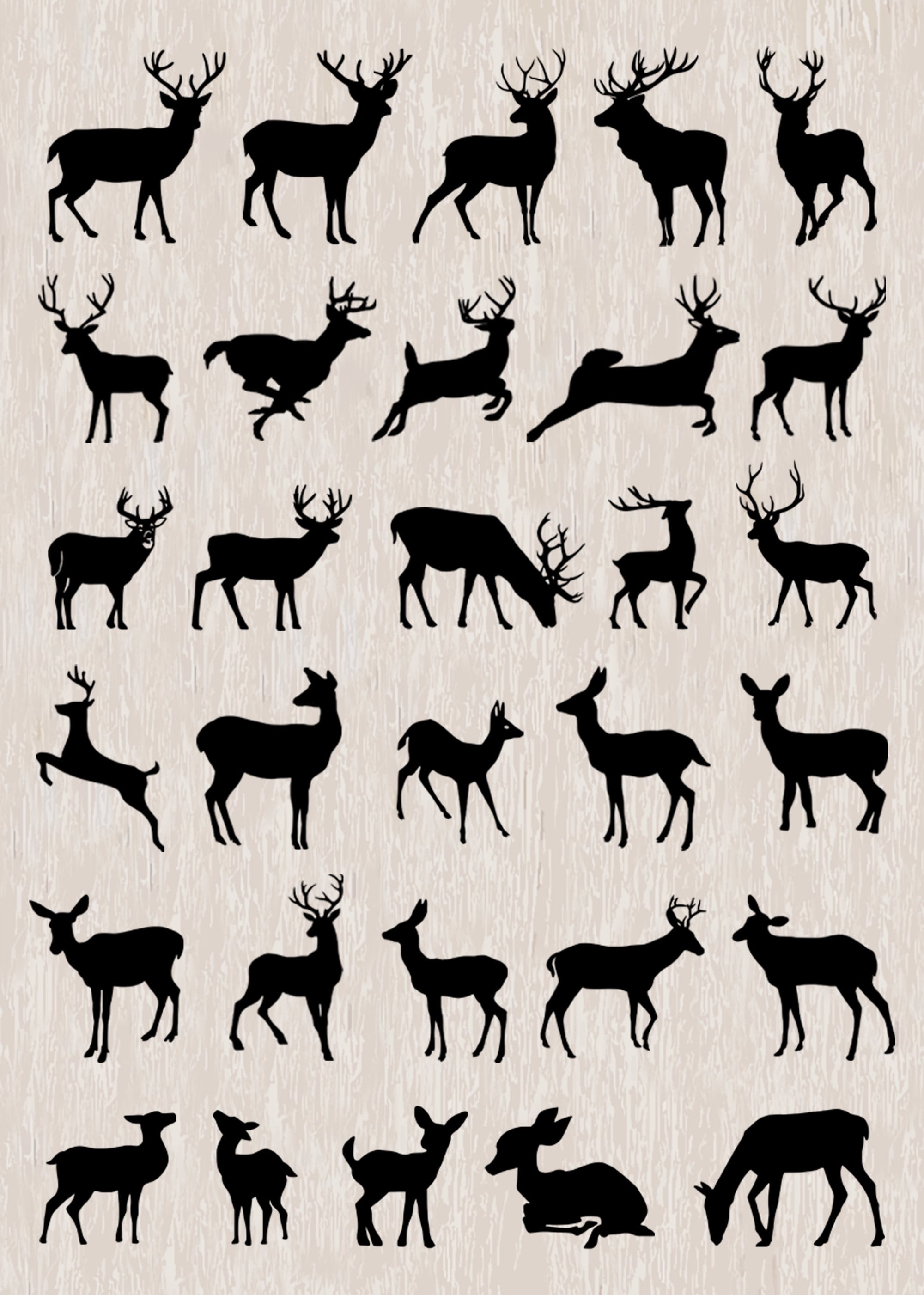 80 Deer SVG Bundle Deer Hunting SVG Deer Png Deer Vector - Etsy