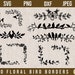 Corner Floral Frame Bundle SVG, Bird Frame Border Svg, Floral Borders ...