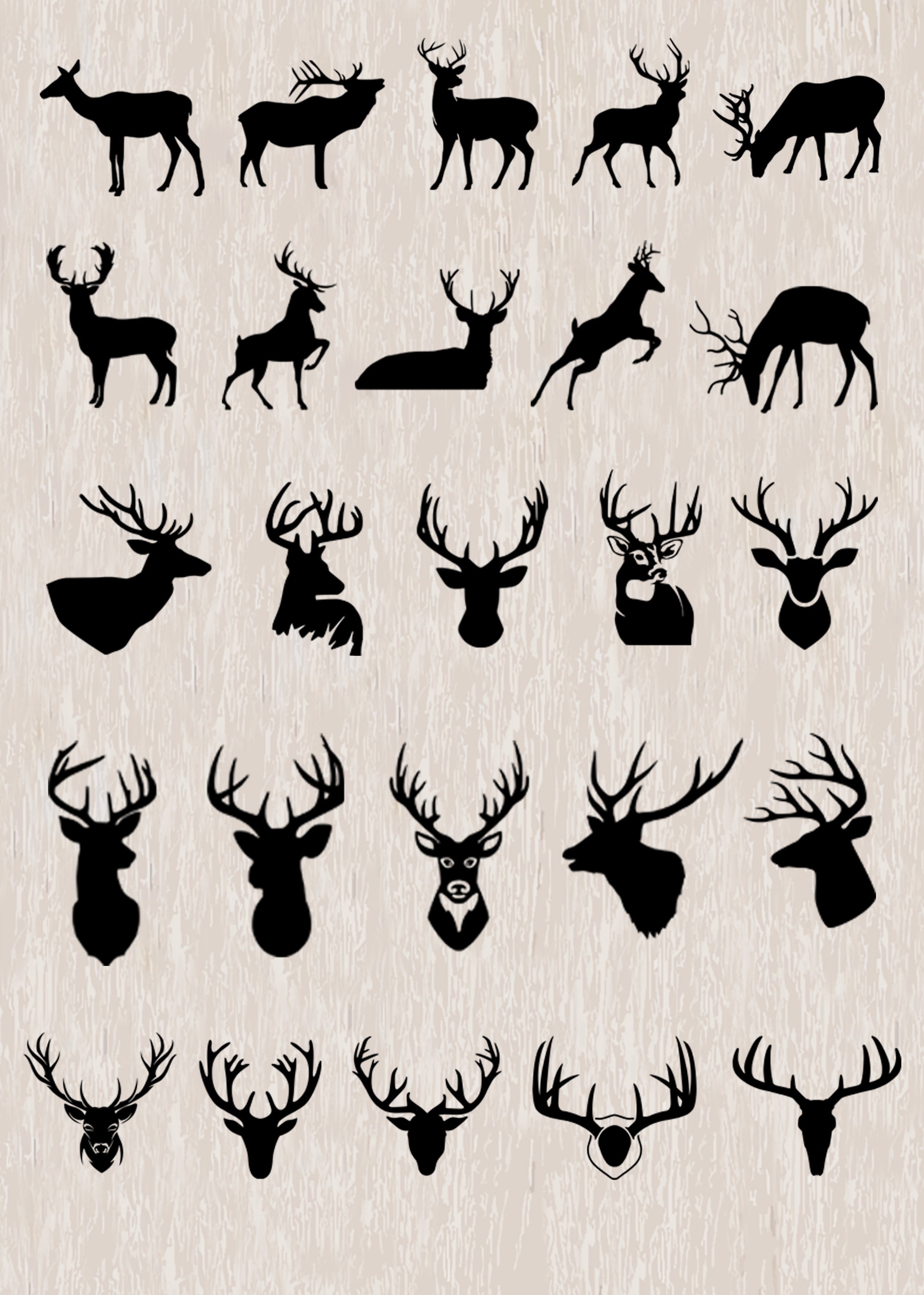 80 Deer SVG Bundle Deer Hunting SVG Deer Png Deer Vector - Etsy Canada