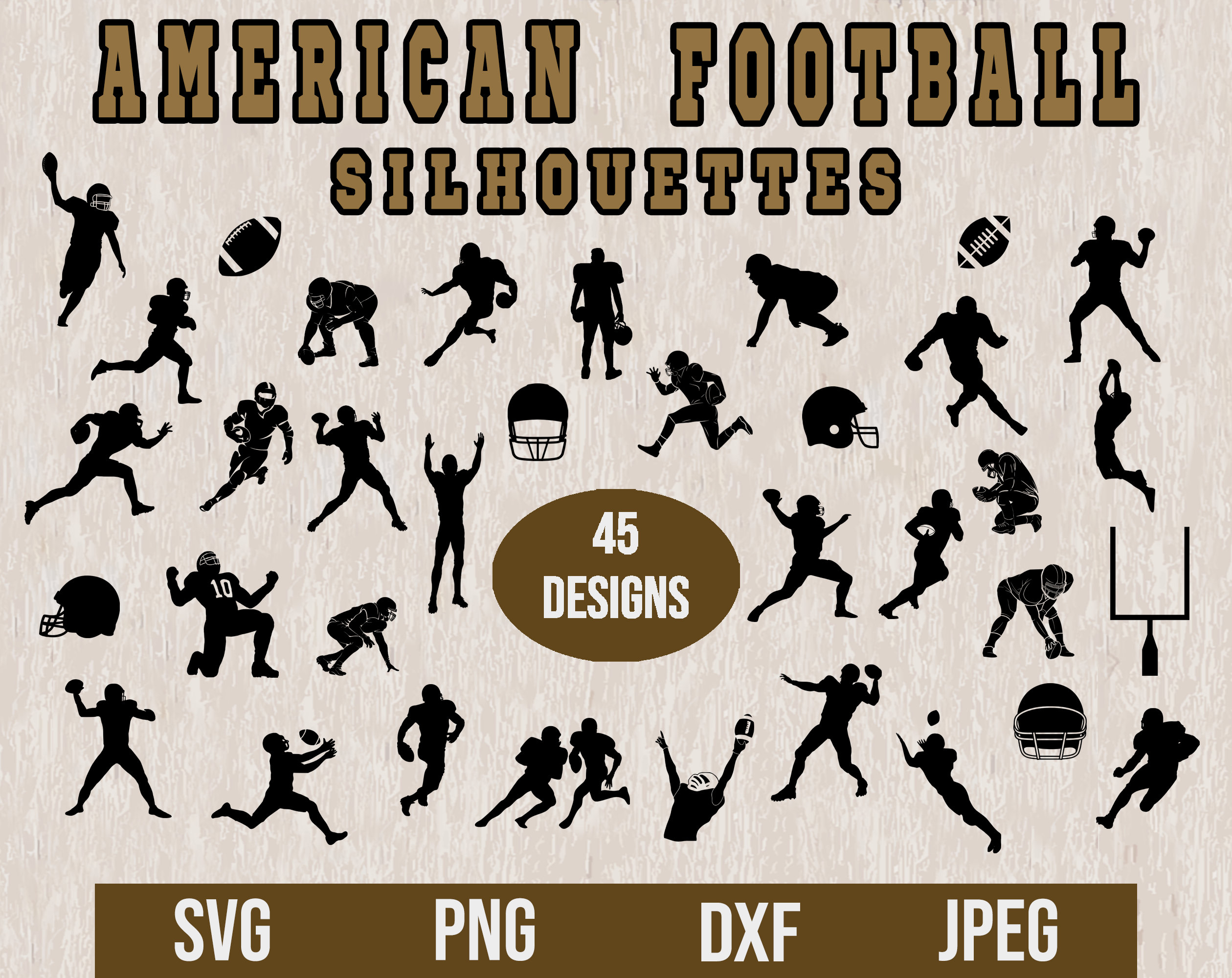 American Football Player SVG, Football Player Svg,football Player ...