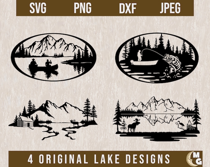 Lakeside Monogram Dxf and Svg Files - Bad Dog Metalworks Digital ...
