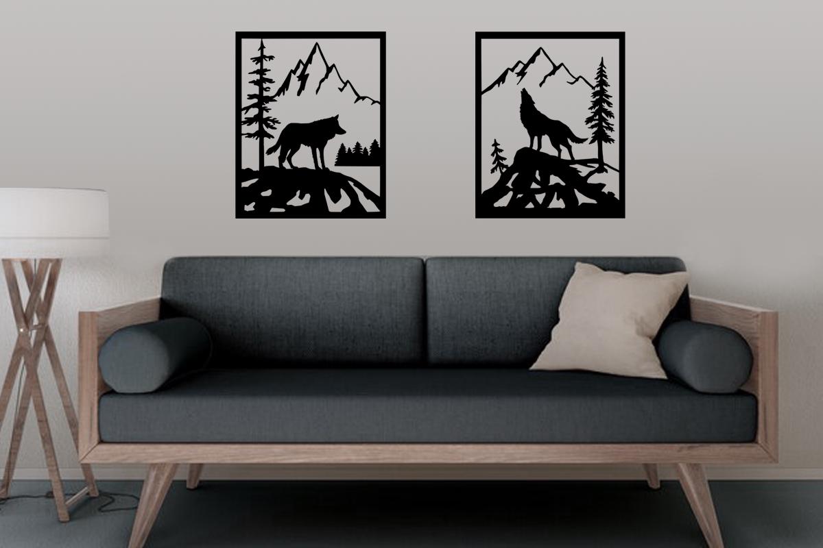 Wolf Scenes Bundle Svg,wolf Svg,howling Wolf Svg,adventure Svg,nature ...