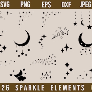 Sparkles Bundle, Sparkle SVG, Stars Svg Bundle, Star Svg, Star Png ...