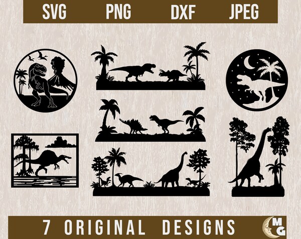 Dinosaur Banner SVG, T-rex Birthday Banner, Dinosaur-theme Party ...