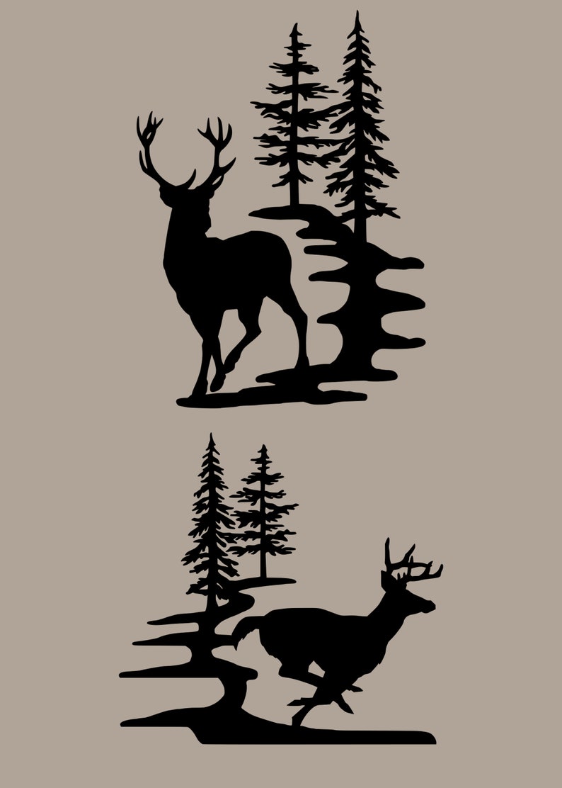 Deer Bundle SVG Buck SVG Deer SVG Files Deer Scene Svg - Etsy Canada