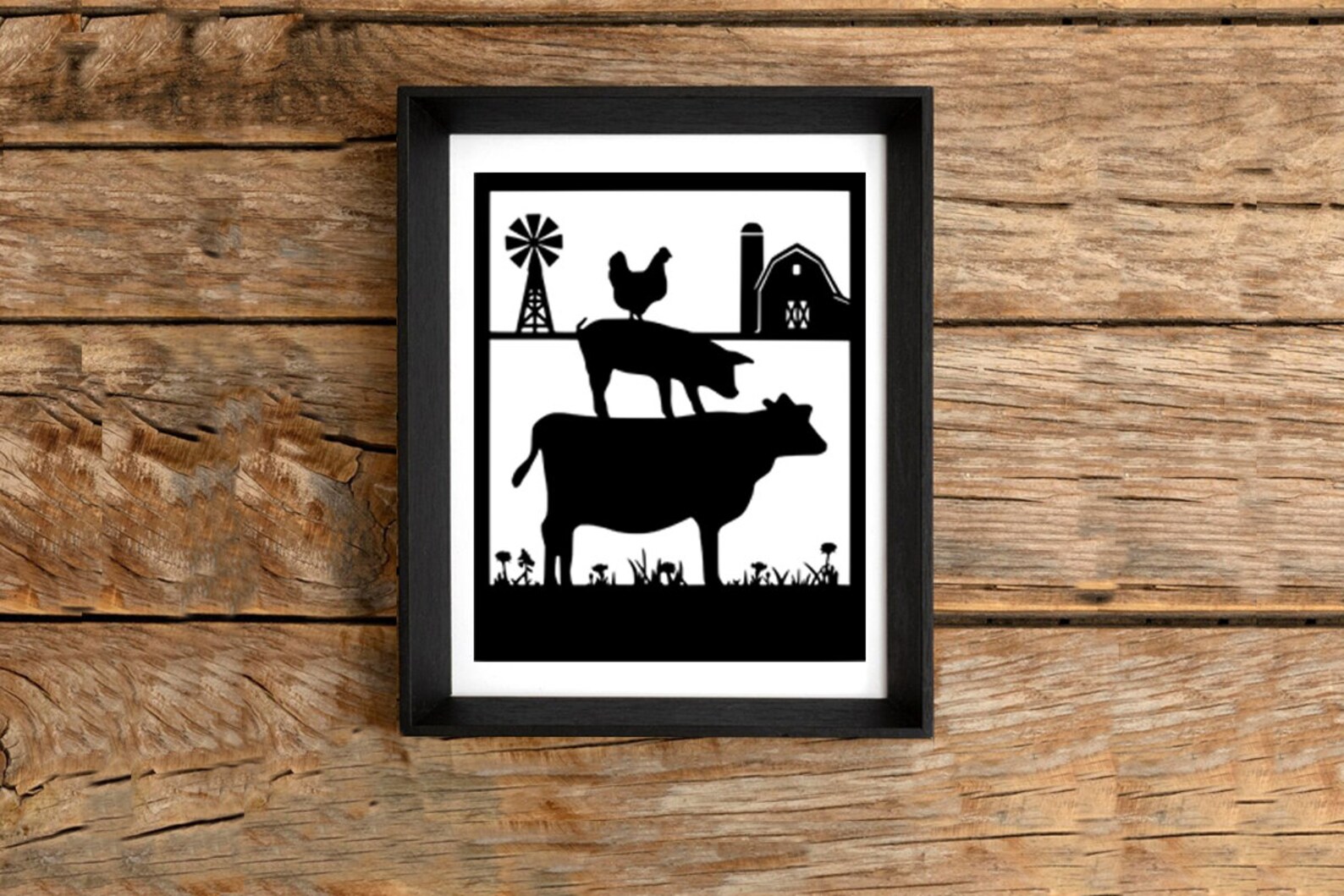 Farm Animal Scene Svg Bundle, Farm Animal SVG, Farm Animals Svg, Farm ...