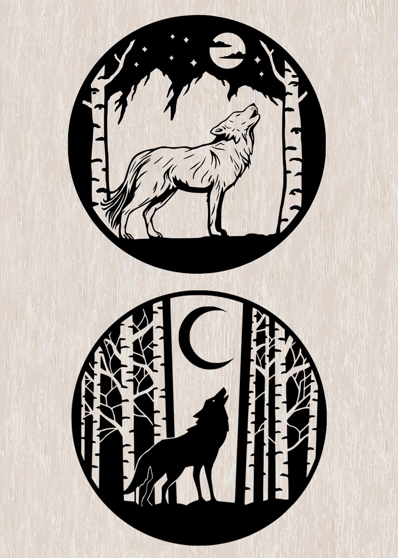 Wolf SVG Bundle Wolf SVG Howling Wolf Svg Wolves Svg - Etsy