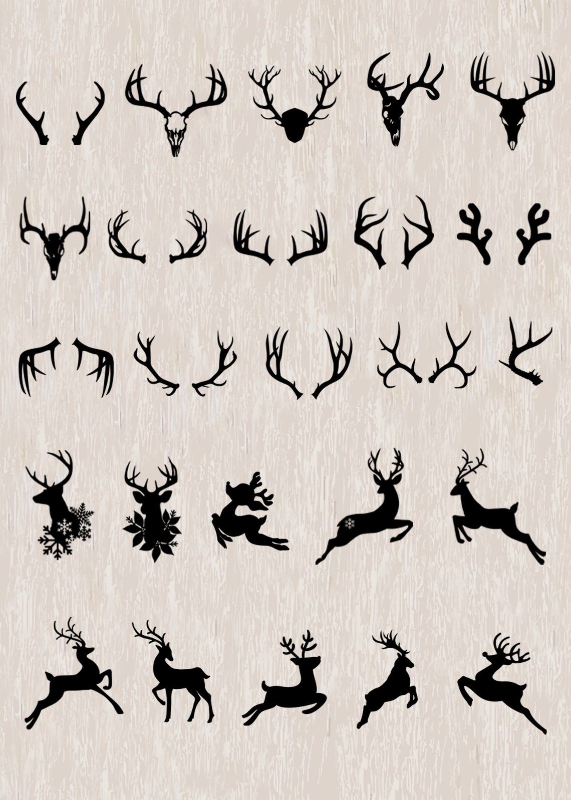 80 Deer SVG Bundle Deer Hunting SVG Deer Png Deer Vector - Etsy
